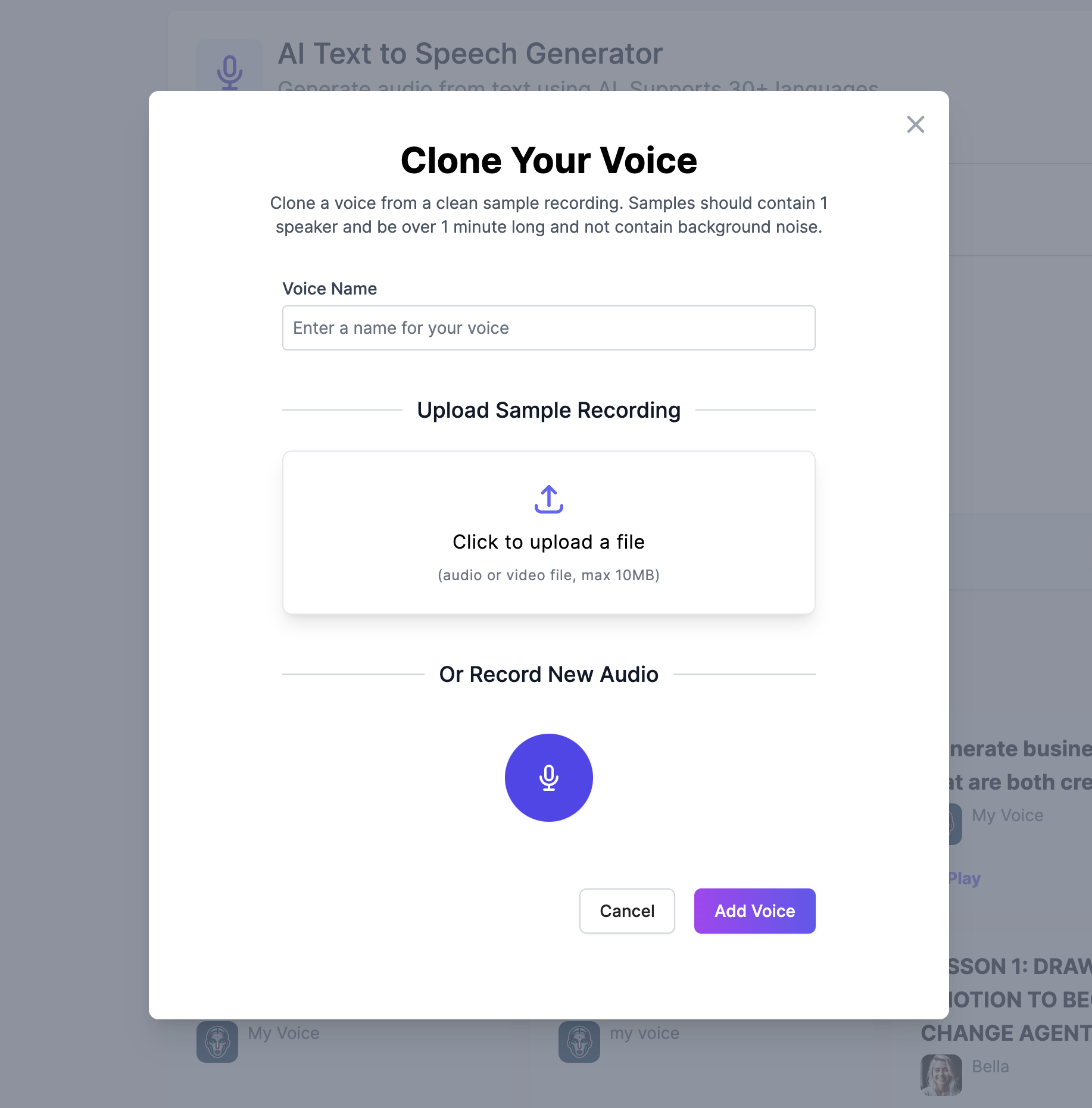 AI Voice Cloning Tutorial: How To Clone Your Own Voice | Easy-Peasy.AI